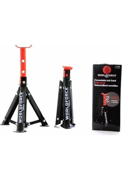 Worldforce 2 Ton 4 Ayaklı Kriko Standı Katlanır Araç Sehpası Seti Worldforce 2 Ton 4 Ayaklı Kriko Standı Katlanır Araç Sehpası Seti
