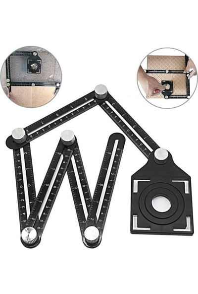 Rox Wood Fonksiyonlu Alüminyum Şablon Cetveli