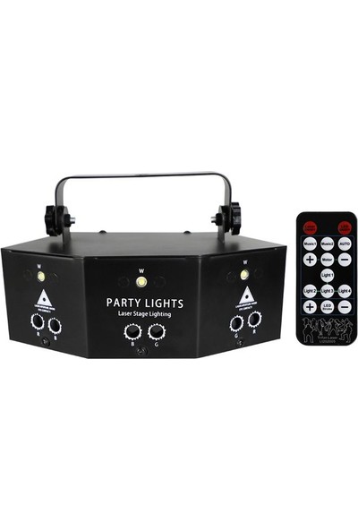 Gather Dase 9 LED Lazer Işıklı Sahne Işığı Projektörü - Siyah (Yurt Dışından) Gather Dase 9 LED Lazer Işıklı Sahne Işığı Projektörü - Siyah (Yurt Dışından)