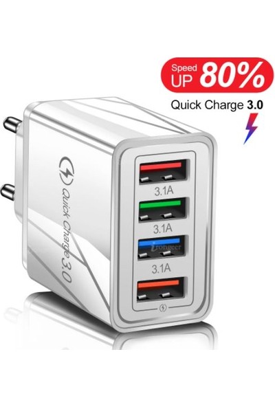 Joytech 4 USB Girişli Çoklu Şarj Aleti Joytech 4 USB Girişli Çoklu Şarj Aleti