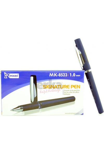 Mikro MK-8523 Imza Kalemi Mavi - 12'li