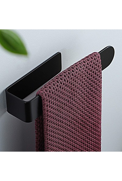 ZiftUnique Paslanmaz Çelik Havluluk Yapışkanlı Sistem Mat Siyah ZiftUnique Paslanmaz Çelik Havluluk Yapışkanlı Sistem Mat Siyah