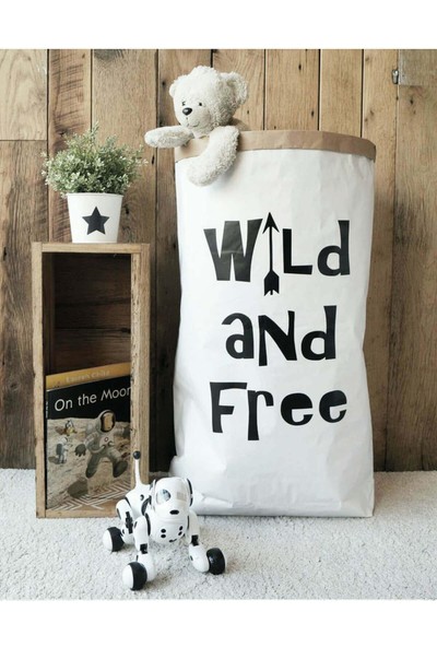 Lyn Home & Decor Wıld And Free Kağıt Oyuncak Torbası 50 x 80 cm Lyn Home & Decor Wıld And Free Kağıt Oyuncak Torbası 50 x 80 cm