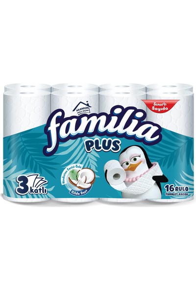 Familia Plus Coconut Özlü Tuvalet Kağıdı 16 Familia Plus Coconut Özlü Tuvalet Kağıdı 16