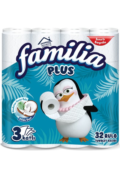 Familia Plus Coconut Özlü Tuvalet Kağıdı 32 Familia Plus Coconut Özlü Tuvalet Kağıdı 32