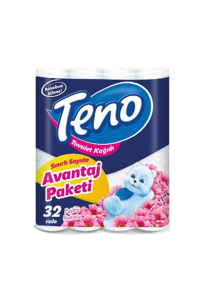 Teno Avantaj Paketi Parfüm Kokulu Tuvalet Kağıdı 32 Teno Avantaj Paketi Parfüm Kokulu Tuvalet Kağıdı 32