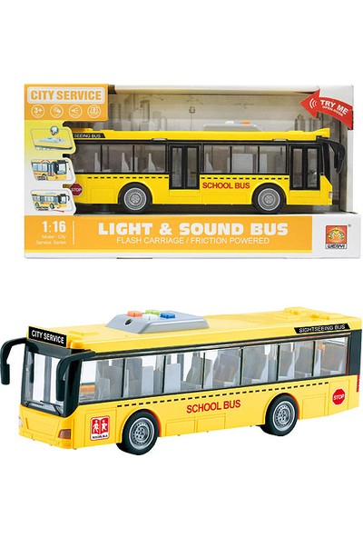 4i Oyuncak 1:16 Sesli Işıklı Otobüs 28CM. 4i Oyuncak 1:16 Sesli Işıklı Otobüs 28CM.