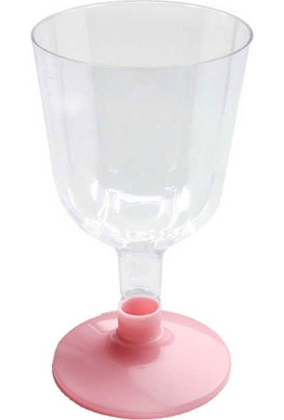 Eminönü Toptancı Plastik Şarap Bardağı Renkli Ayaklı Kadeh - 6 Adet Pembe Eminönü Toptancı Plastik Şarap Bardağı Renkli Ayaklı Kadeh - 6 Adet Pembe