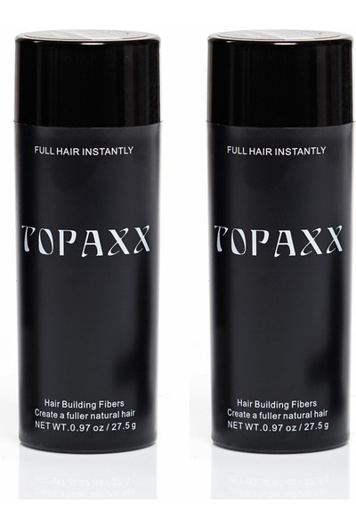 Topaxx 2 Adet Koyukahve/Dark Brown Saç Fiber Tozu 27,5 Gr Topaxx 2 Adet Koyukahve/Dark Brown Saç Fiber Tozu 27,5 Gr