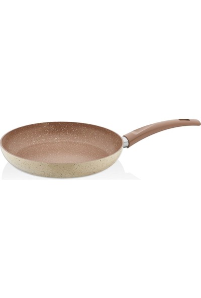 Butik Cool 26 cm Krem Renk Granit Tava Butik Cool 26 cm Krem Renk Granit Tava