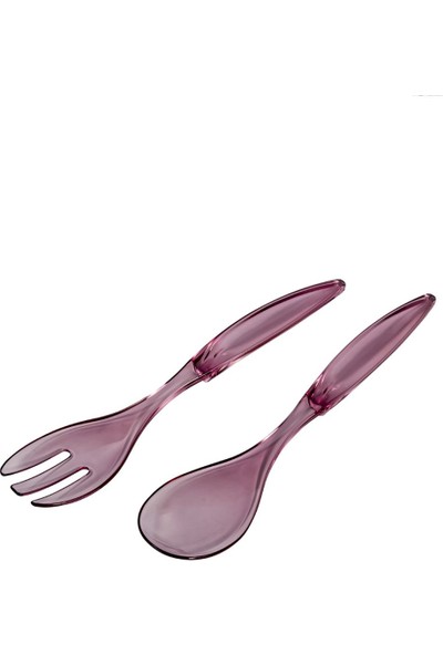Butik Cool Akrilik Mürdüm Kaşık-Çatal Butik Cool Akrilik Mürdüm Kaşık-Çatal