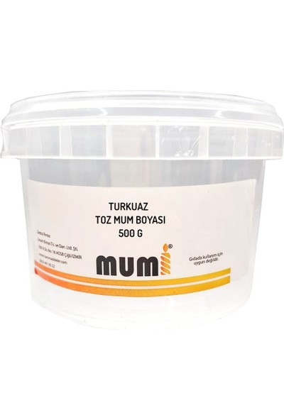 Mumi Toz Mum Boyası Turkuaz 500 gr