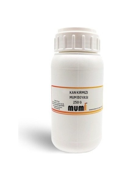 Mumi Sıvı Mum Boyası Kan Kırmızısı 250 ml