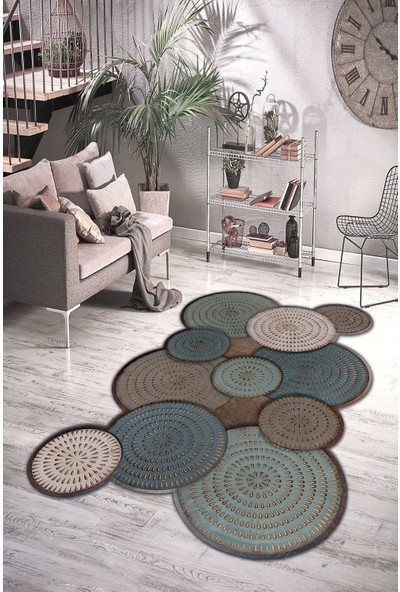 Colizon Dekoratif Yıkanabilir Kaymaz Tabanlı Lazer Kesim Salon Halısı Colizon Dekoratif Yıkanabilir Kaymaz Tabanlı Lazer Kesim Salon Halısı