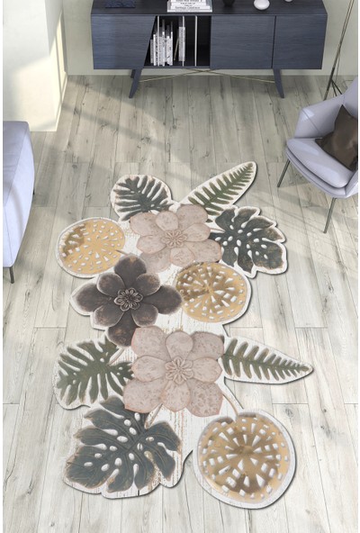 Colizon Dekoratif Yıkanabilir Kaymaz Tabanlı Lazer Kesim Salon Halısı Colizon Dekoratif Yıkanabilir Kaymaz Tabanlı Lazer Kesim Salon Halısı
