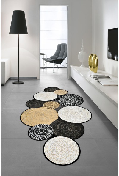 Colizon Dekoratif Yıkanabilir Kaymaz Tabanlı Lazer Kesim Salon Halısı Colizon Dekoratif Yıkanabilir Kaymaz Tabanlı Lazer Kesim Salon Halısı