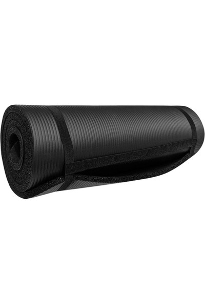 Avessa 15 mm Pilates Minderi Yoga Mat Siyah