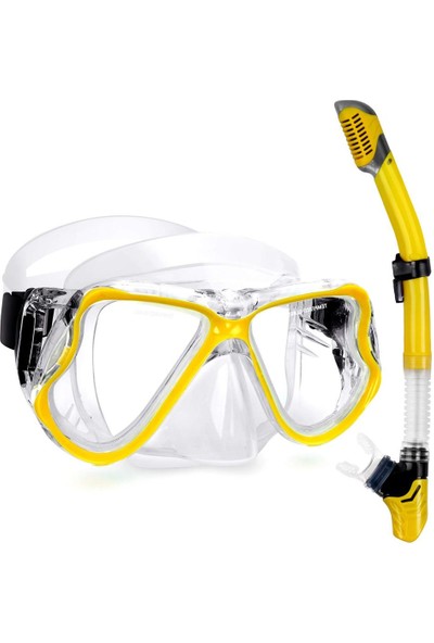Delta Şnorkel Set Sarı Dalış Maskesi Seti Delta Şnorkel Set Sarı Dalış Maskesi Seti