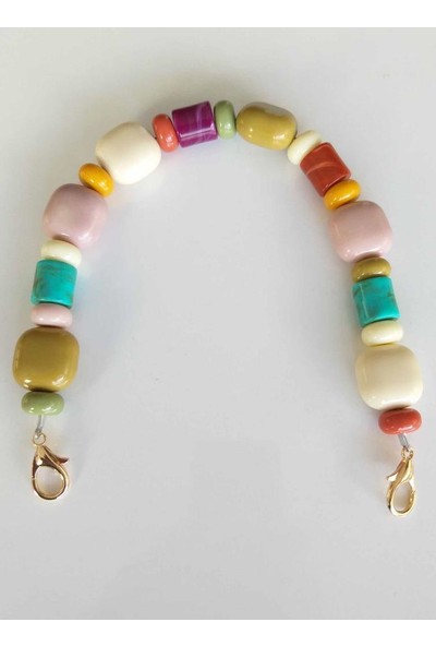 Angel Çanta Aksesuar Akrilik Zincir 42 cm Kancalı Küpküp Model Angel Çanta Aksesuar Akrilik Zincir 42 cm Kancalı Küpküp Model