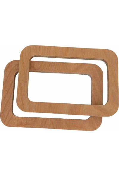 Angel Çanta Aksesuar Bizim Ahşap Dikdörtgen Çanta Sapı Açık Renk Angel Çanta Aksesuar Bizim Ahşap Dikdörtgen Çanta Sapı Açık Renk