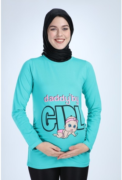 Carolina Collection Baskılı Hamile Tişörtü
