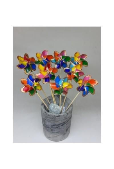 Ruzgar Gülü Saksı Dibi Süsü 10 Luk