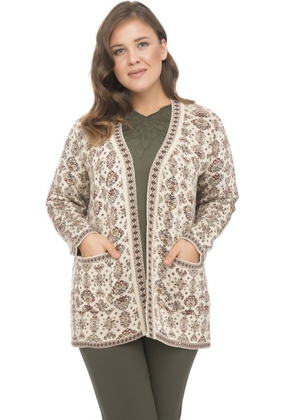 uludağ triko Kilim Hırka / Taş uludağ triko Kilim Hırka / Taş