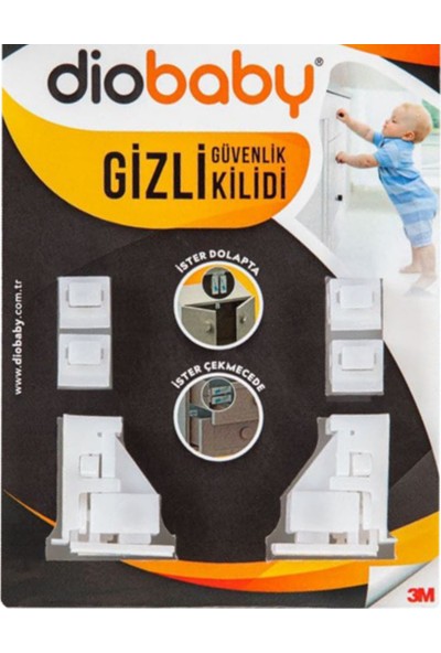 Diobaby Dolap ve Çekmece Gizli Güvenlik Çocuk Kilidi Diobaby Dolap ve Çekmece Gizli Güvenlik Çocuk Kilidi