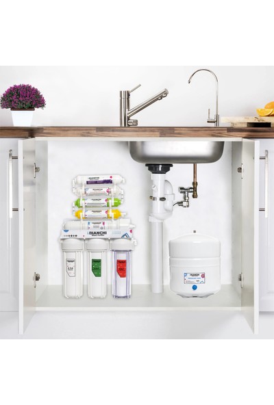 Bianchi Water Prufier 8 Aşamalı Pompalı Alkali-Detox Su Arıtma Cihazı