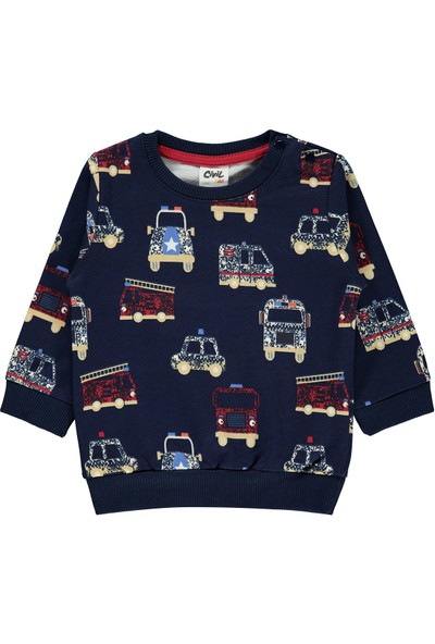 Civil Baby Erkek Bebek Sweatshirt 6-18 Ay Lacivert Civil Baby Erkek Bebek Sweatshirt 6-18 Ay Lacivert