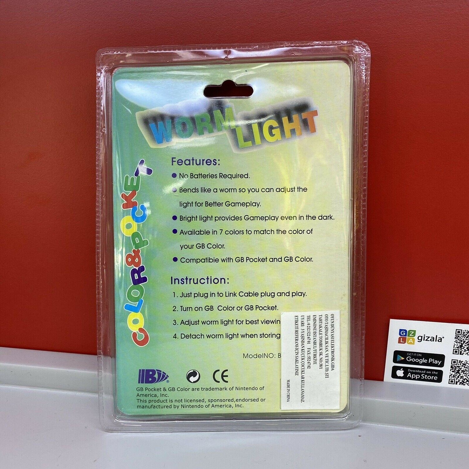 Gizala Gba Worm Light Nintendo Gameboy Color Işık Gameboy Fiyatı