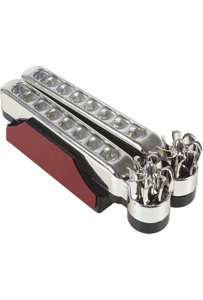 Vendor Tuning Rüzgar Enerjisi İle Çalışan 8 LED Far Lambası Beyaz Işık Otomobil -Bisiklet - Motosiklet