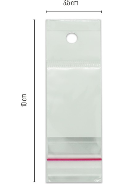 Paketleme Tezgahı - 3.5X10 cm Iç Sedefli Askılı Bantlı Opp (Parlak-Içi Beyaz) Jelatin 1000 Adet Paketleme Tezgahı - 3.5X10 cm Iç Sedefli Askılı Bantlı Opp (Parlak-Içi Beyaz) Jelatin 1000 Adet