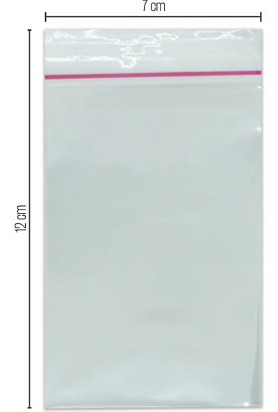 Paketleme Tezgahı - 7X12 cm Bantlı Opp (Parlak) Jelatin 1000 Adet Paketleme Tezgahı - 7X12 cm Bantlı Opp (Parlak) Jelatin 1000 Adet