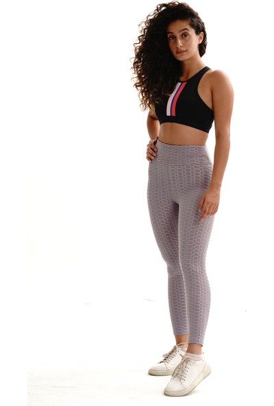 Janjue Kadın Likralı Şekilli Gösteren Yüksek Bel Gri Brezilya Tayt Janjue Kadın Likralı Şekilli Gösteren Yüksek Bel Gri Brezilya Tayt