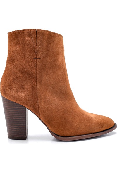 Derimod Kadın Topuklu Süet Deri Bot Derimod Kadın Topuklu Süet Deri Bot