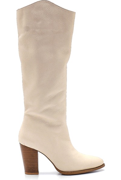Derimod Kadın Deri Topuklu Çizme Derimod Kadın Deri Topuklu Çizme