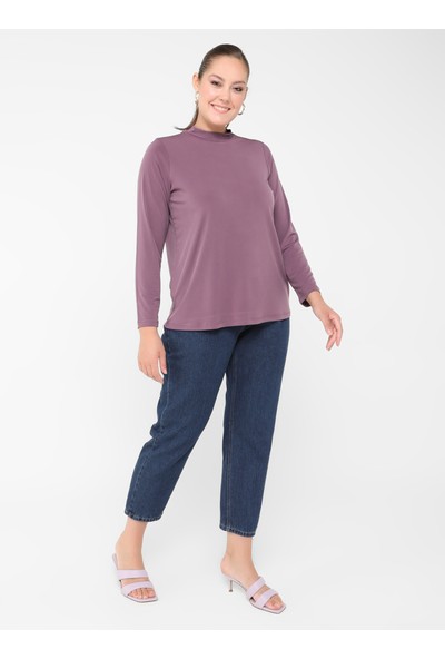 Alia Büyük Beden Body-Tunik - Mistik Mor - Alia