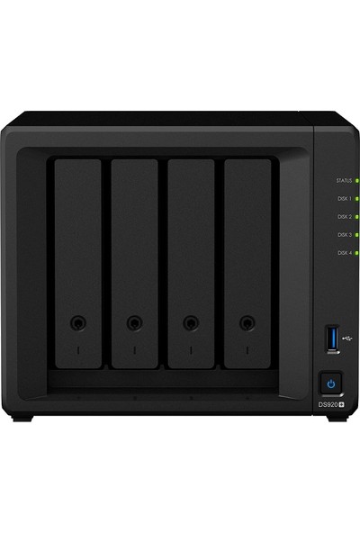 Synology DS920 Plus Celeron Qc- 4 GB Ram- 4-Diskli Nas Server (Disksiz) Synology DS920 Plus Celeron Qc- 4 GB Ram- 4-Diskli Nas Server (Disksiz)