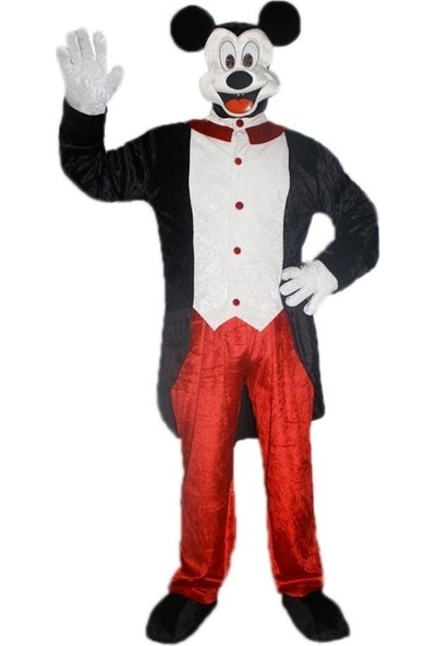 Kostüm Sarayı Yetişkin Mickey Mouse Kostümü Fraklı