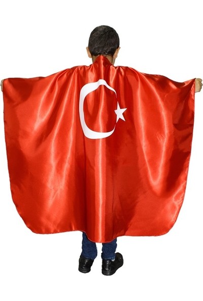 Kostüm Sarayı Bayrak Pelerin | Ay Yıldızlı Bayrak Pelerin