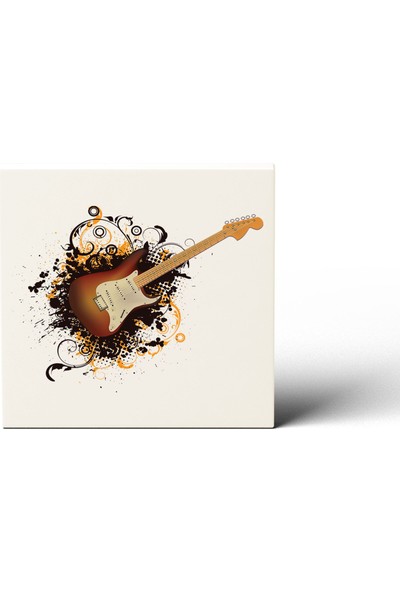 Cupgel Gitar Desenli Doğal Taş Bardak Altlığı Cupgel Gitar Desenli Doğal Taş Bardak Altlığı