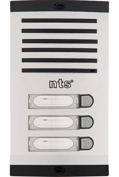 Nts Diafon Sesli Işıklı Fotoselli Tek Sıra 3lü Zil Butonu 4003 Nts Diafon Sesli Işıklı Fotoselli Tek Sıra 3lü Zil Butonu 4003