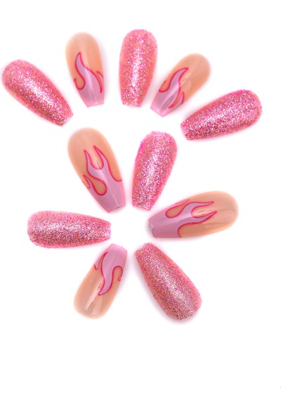 Pop Beauty Takma Tırnak Seti & Zararsız Yapıştırıcı Pop Beauty Takma Tırnak Seti & Zararsız Yapıştırıcı