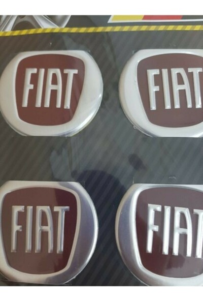 Brtshopping Fiat 4'lü Jant Göbeği Arması Yapışkanlı