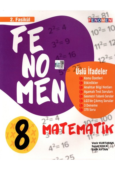 Fenomen 8. Sınıf LGS Matematik 2. Fasikül Konu Özetli Soru Bankası