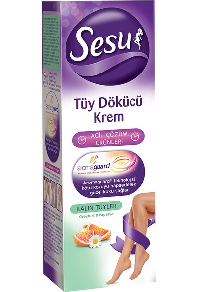 Sesu Tüy Dökücü Krem Kalın Tüy 100 ml