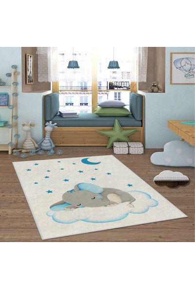 Homefesto Dekoratif Özel Tasarım Yıkanabilir Ince Leke Tutmaz Modern Eğlenceli Çocuk Halısı