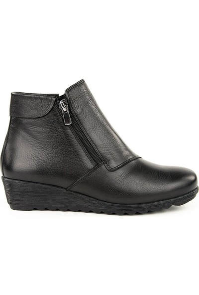 Muya Alba Anatomik Fermuarlı Hakiki Deri Kadın Bot