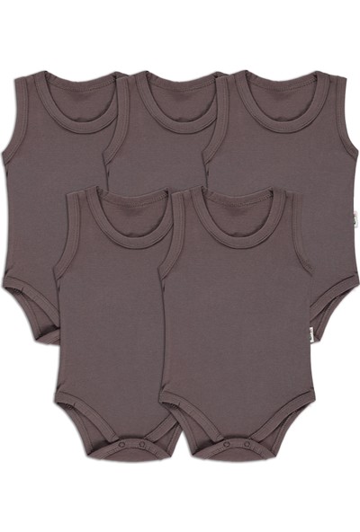 Civil Baby Basic Süprem Bisiklet Yaka 5'li Çıtçıtlı Badi 0-18 Ay Kahverengi Civil Baby Basic Süprem Bisiklet Yaka 5'li Çıtçıtlı Badi 0-18 Ay Kahverengi